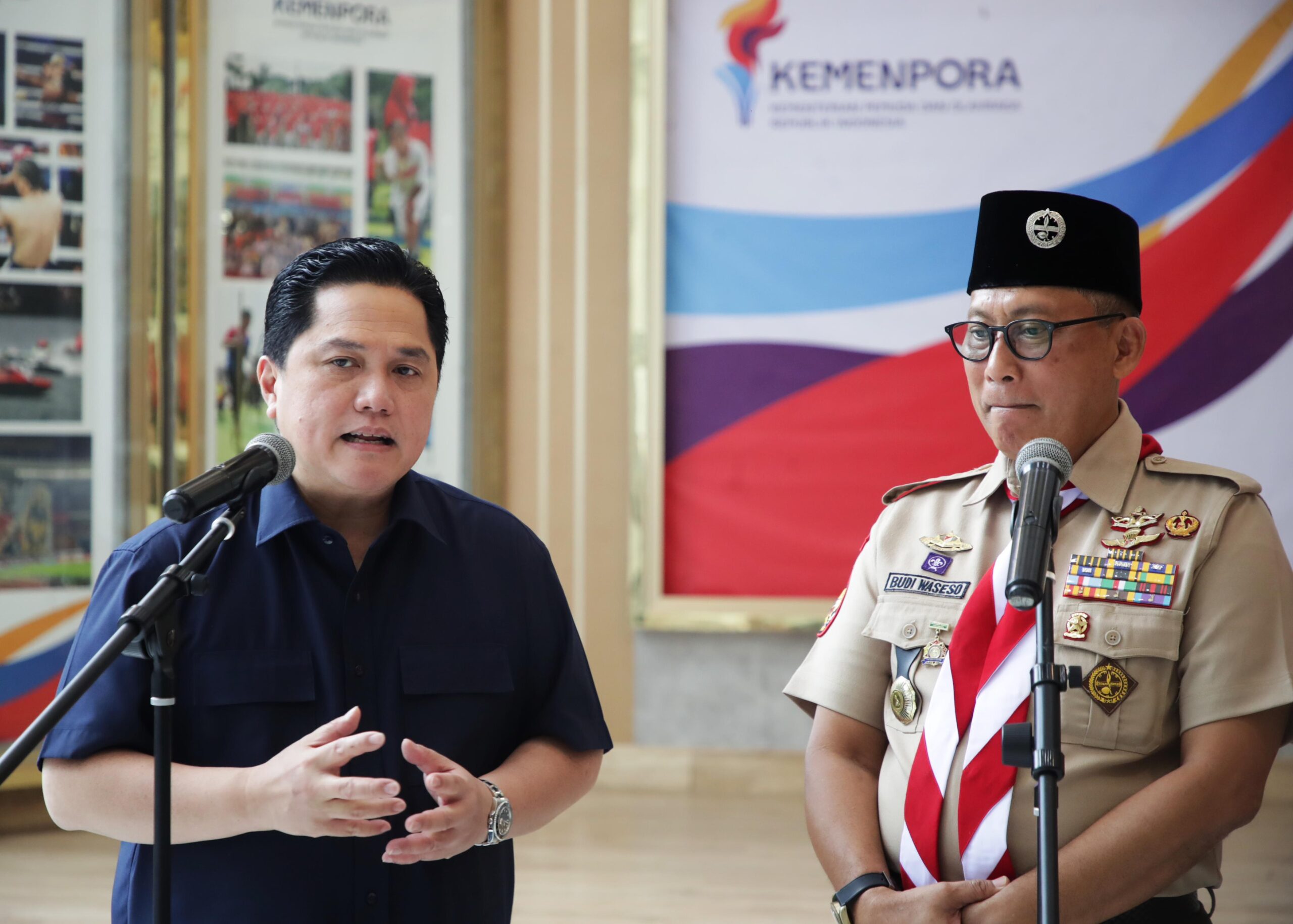 Menpora Erick Thohir dan Kwarnas Sinergikan Program, Bentuk Saka Olahraga